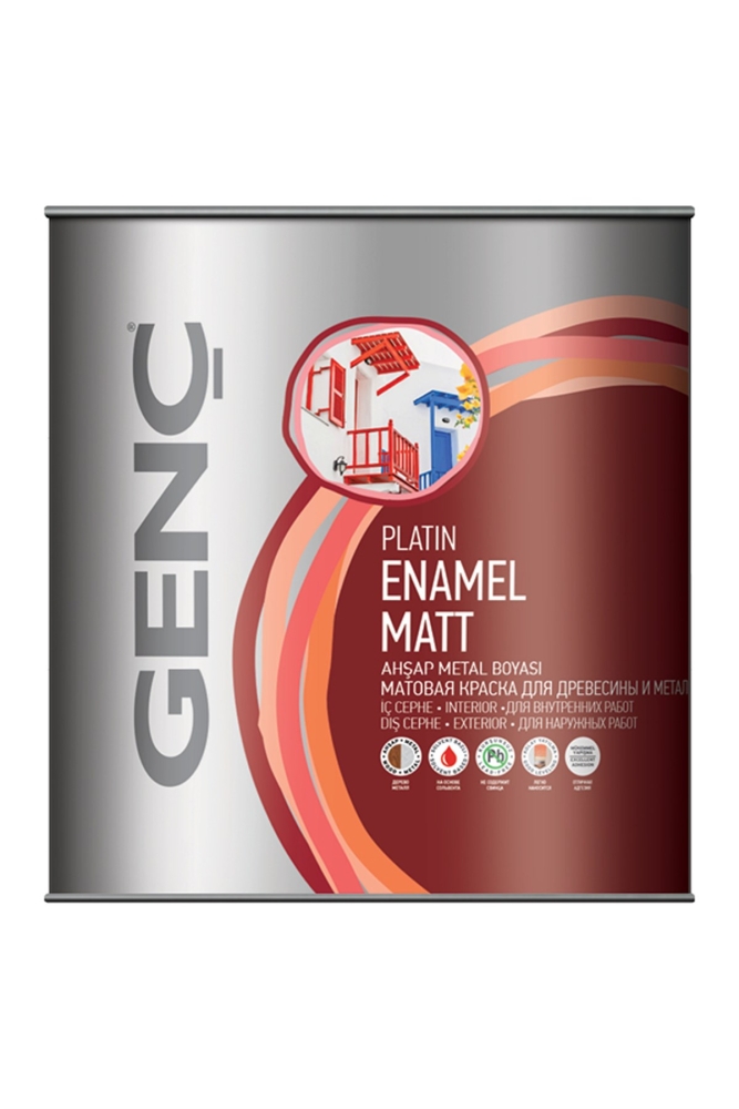 Genç İç Cephe ve Dış Cephe Sentetik Mat Boya Siyah 0.75 l - Kayalar Boya